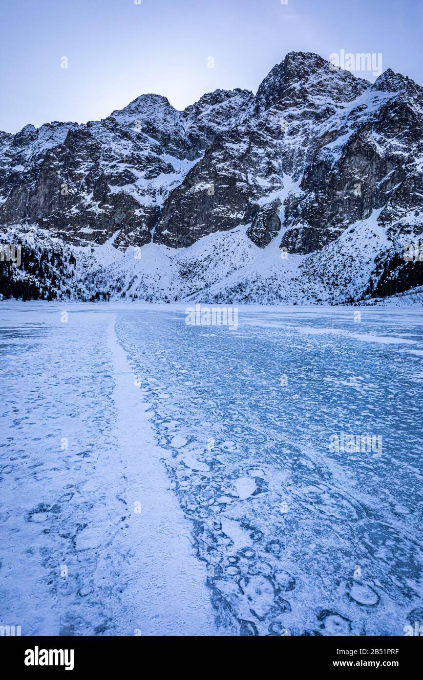 Morskie oko lake snowy mountain hi-res stock photography and images - Alamy