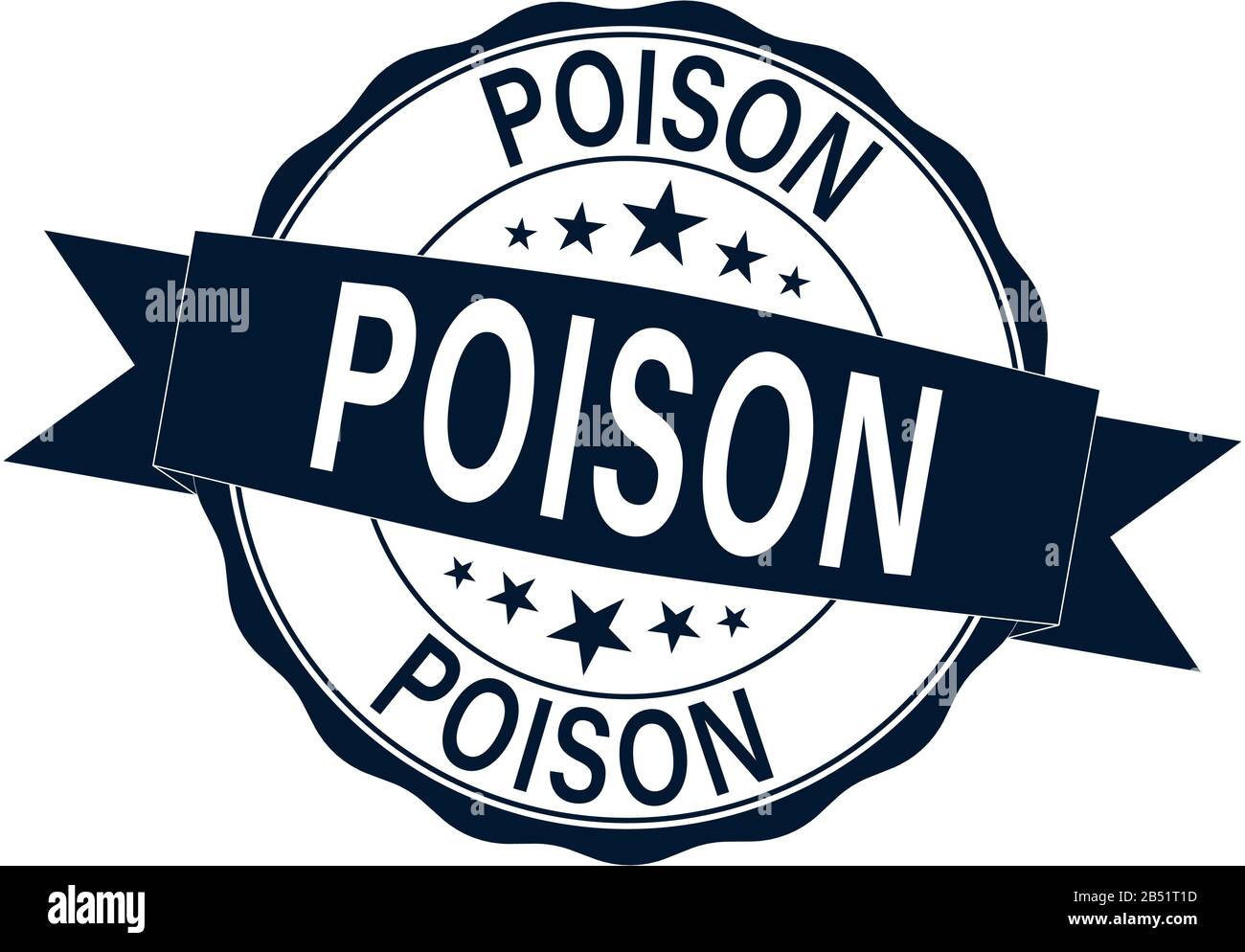 poison. stamp. round grunge isolated poison sign Stock Vector Image ...