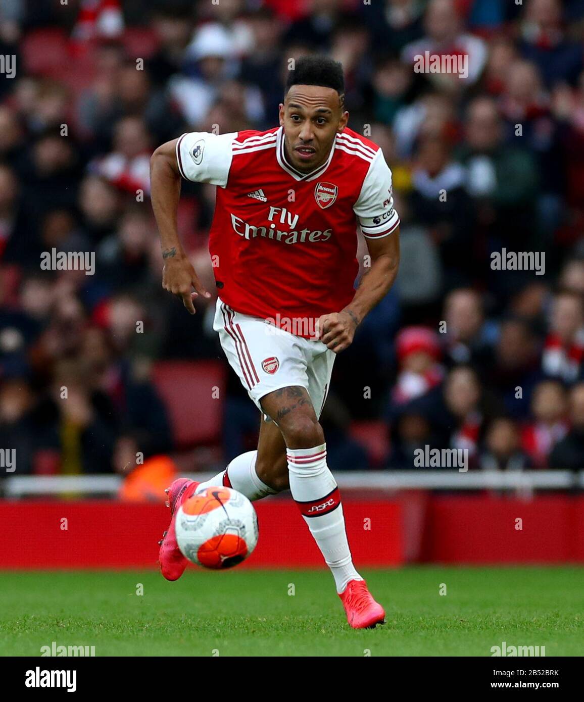 Arsenal’s Pierre-Emerick Aubameyang in action during the Premier League ...