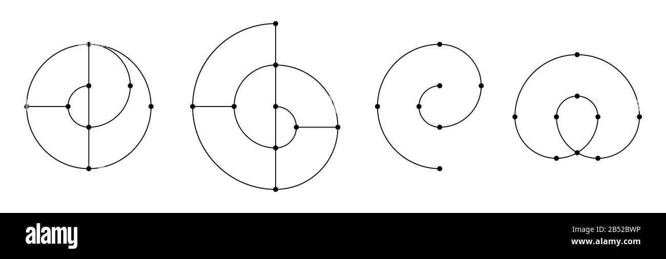 Set of abstract geometric symbols, solated on white background. Black ...