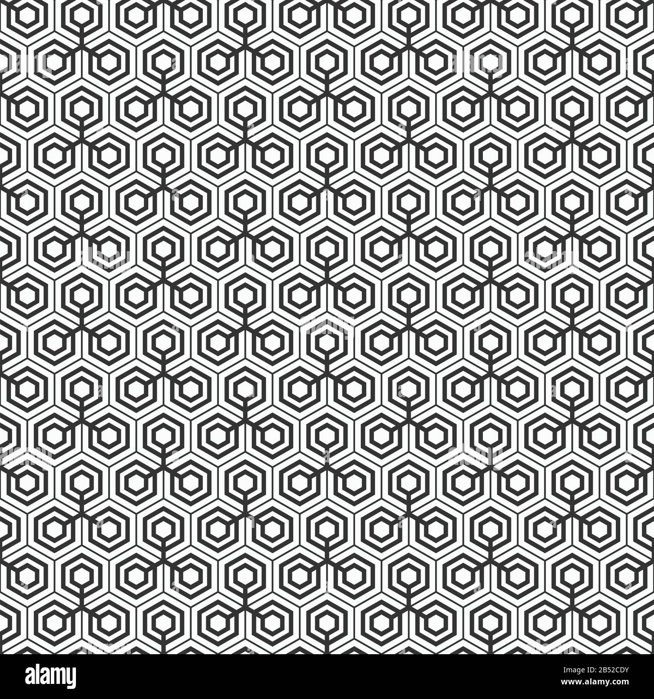 Abstract seamless hexagons pattern. Modern stylish texture. Small ...