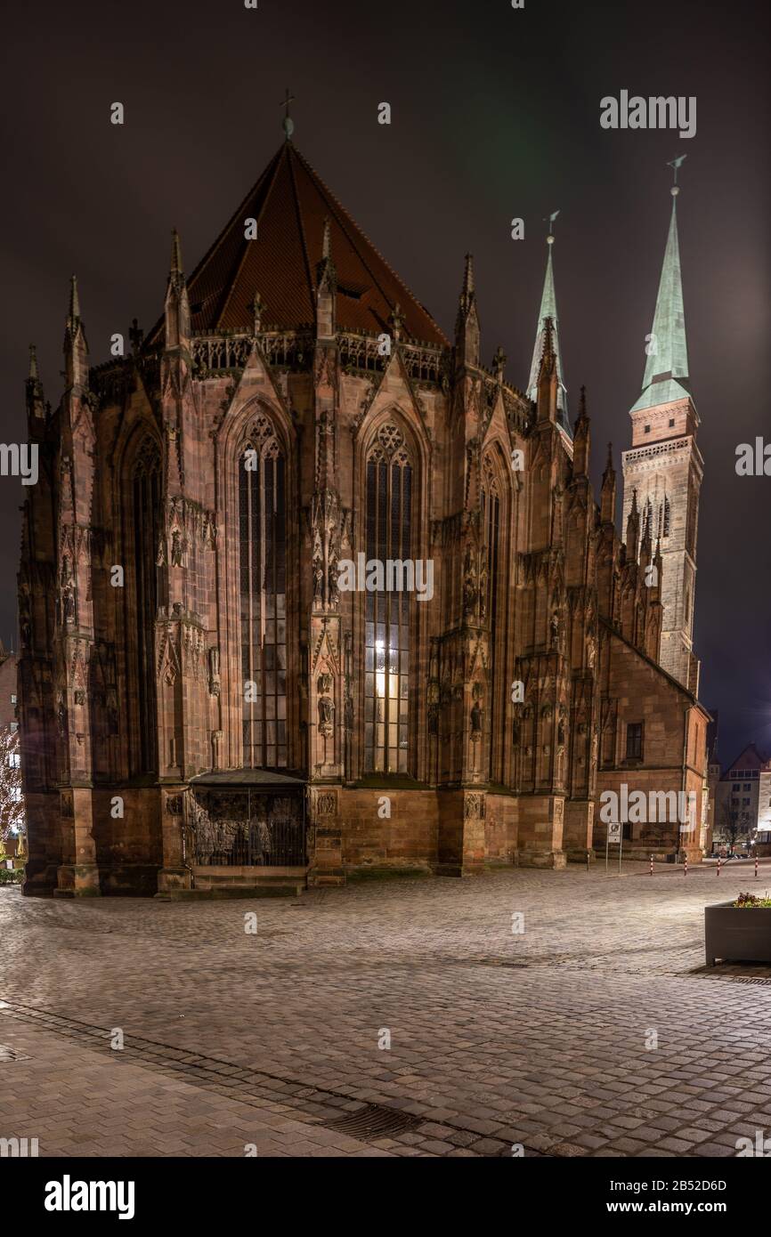 St. Sebald - Sebalduskirche in the old centre of Nuremberg Stock Photo ...