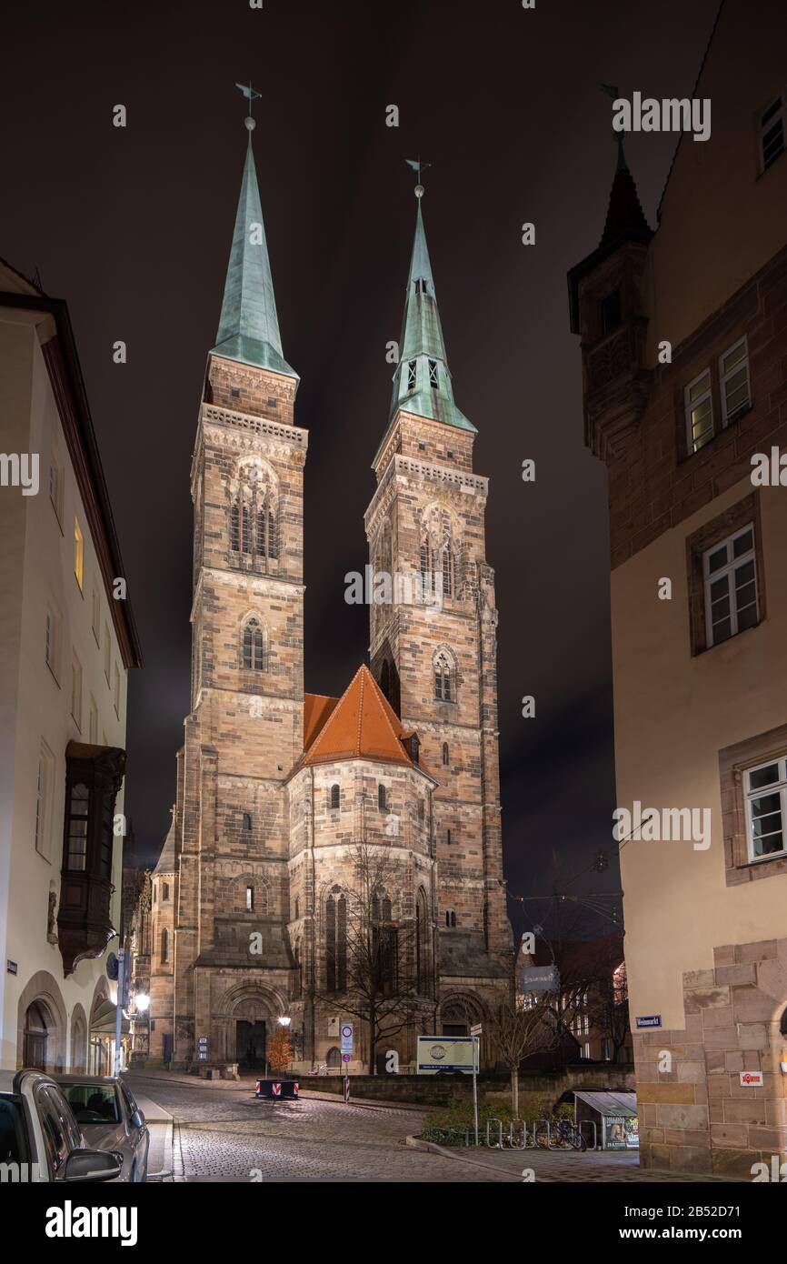 St. Sebald - Sebalduskirche in the old centre of Nuremberg Stock Photo ...