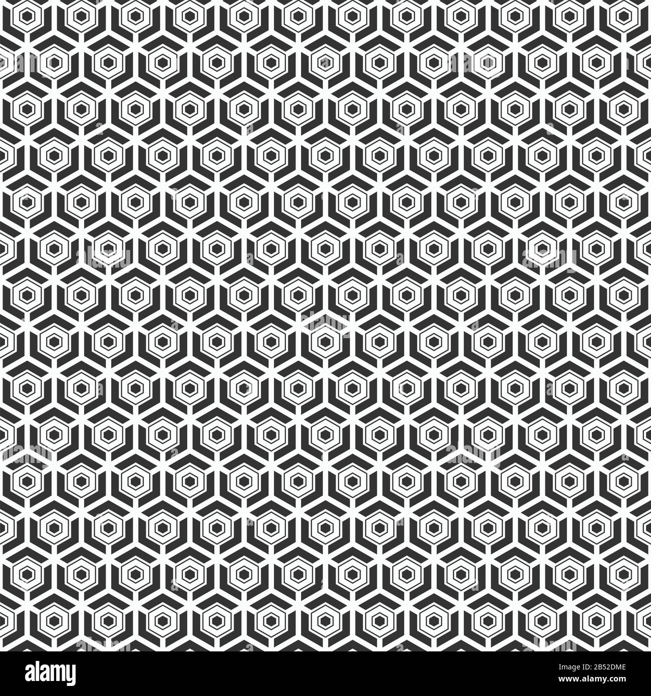 Abstract seamless hexagons pattern. Modern stylish texture. Small ...