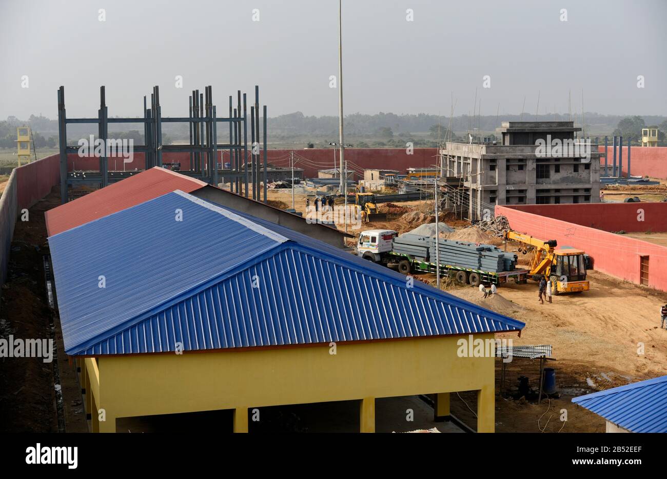 Goalpara, Assam, India. 21 December 2019. Labourers works at a ...