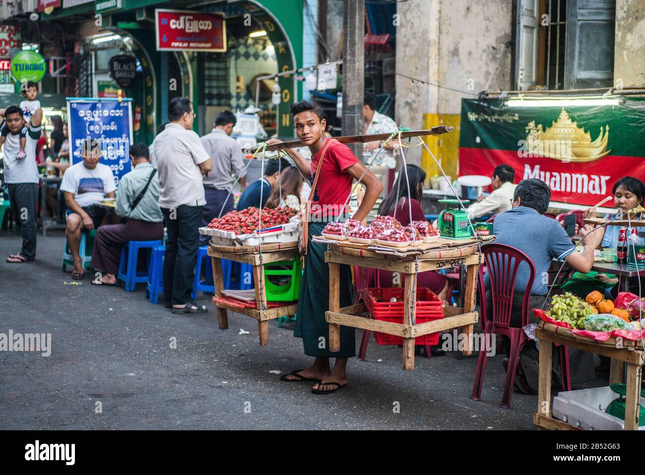 Chinatown, Yangon, Myanmar, Asia Stock Photo - Alamy