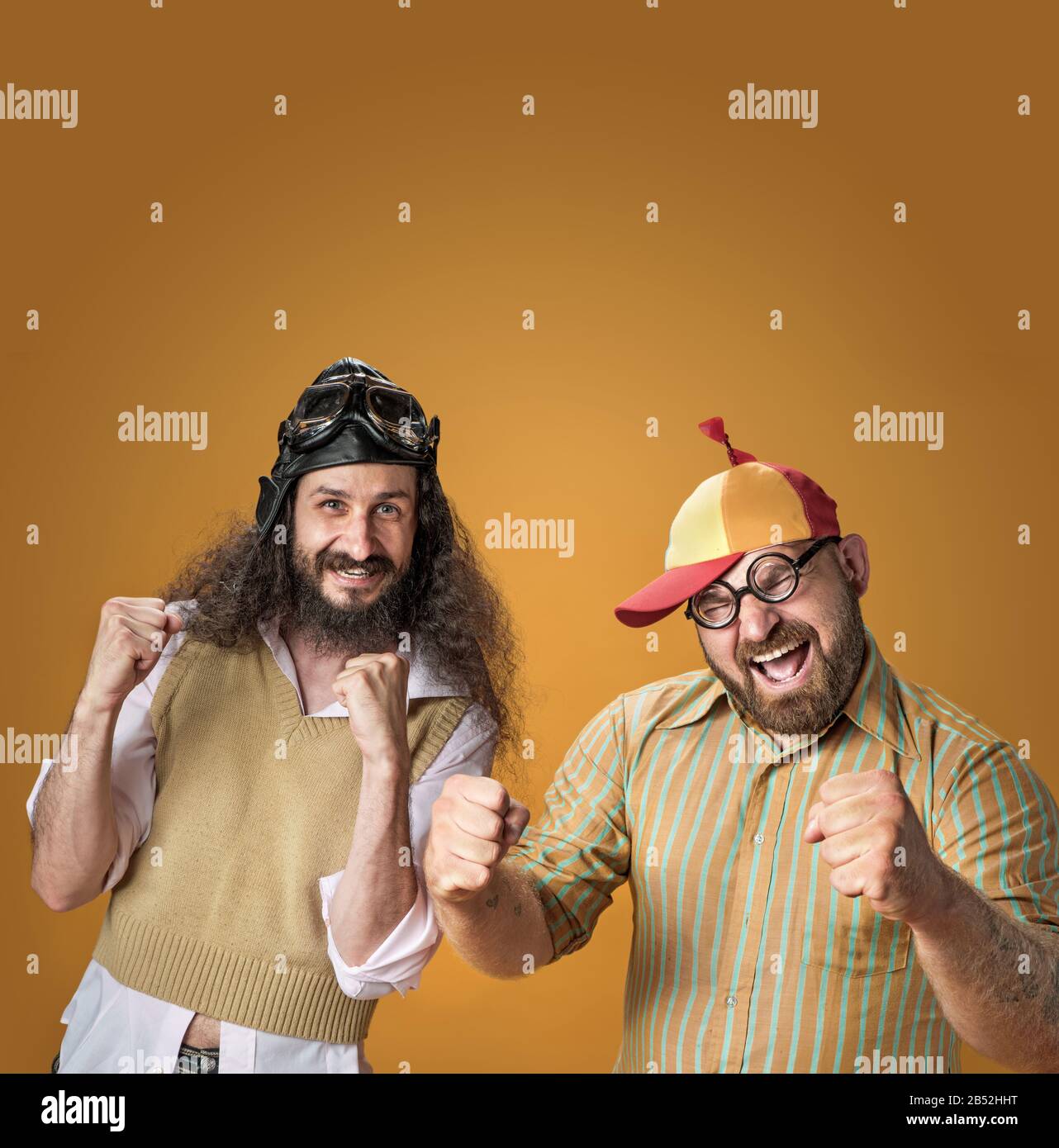 Portrait of the odd, eccentric nerds - isolated Stock Photo - Alamy