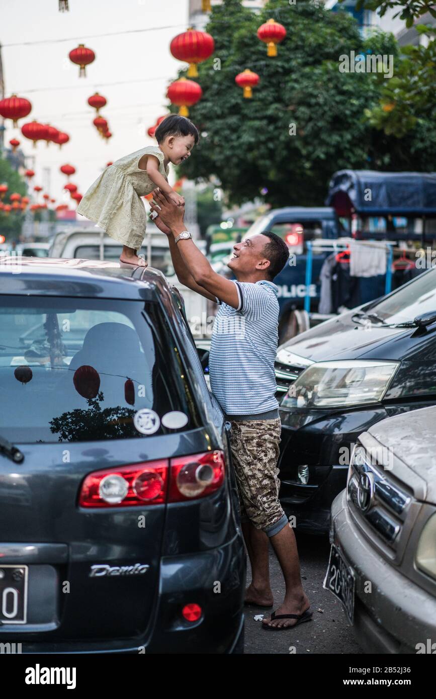 Street scene in the Yangon, Myanmar, Asia Stock Photo - Alamy