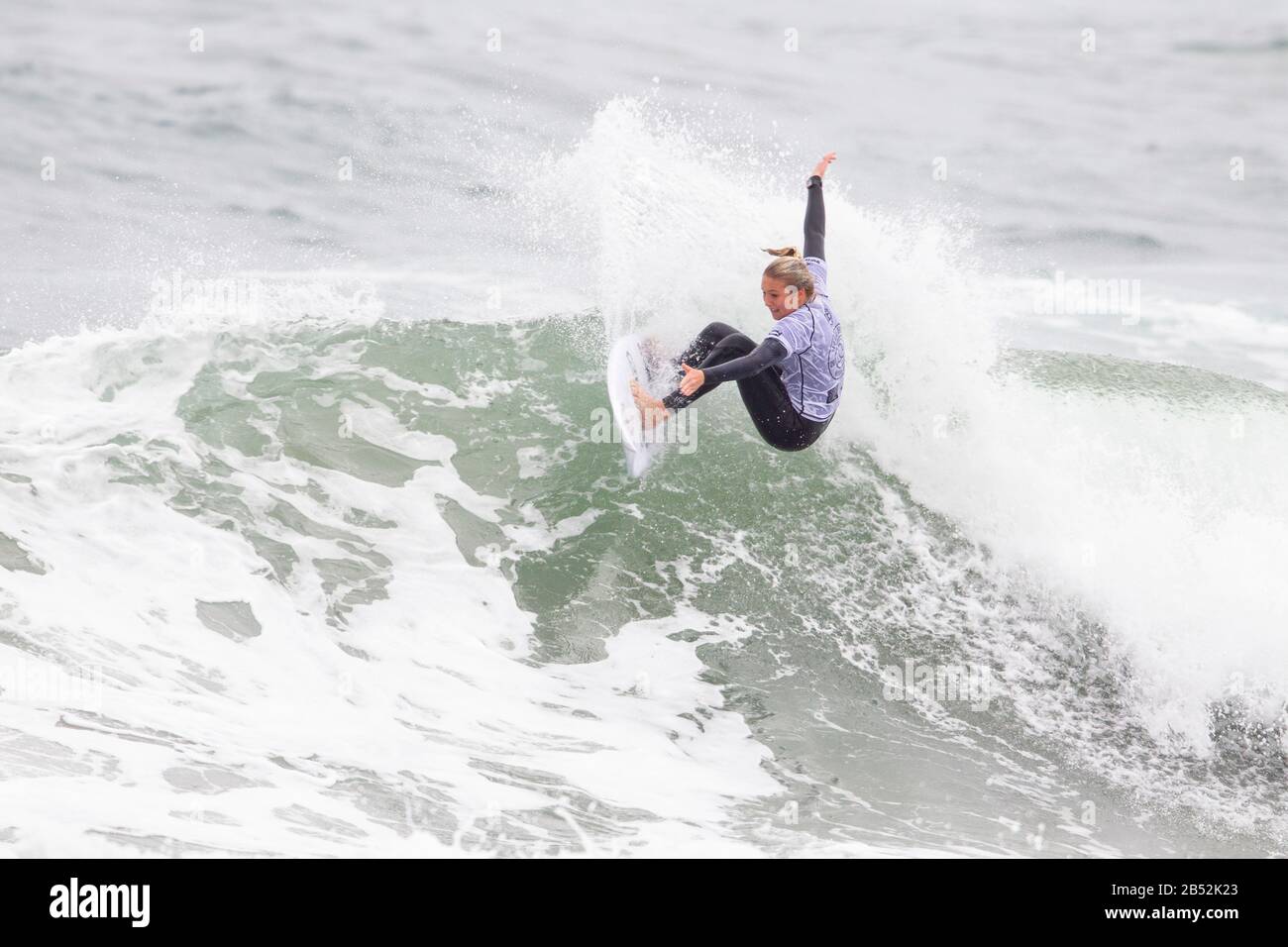 Surfer SLO Cal Open Surf Contest Morro Bay 2020 Stock Photo - Alamy