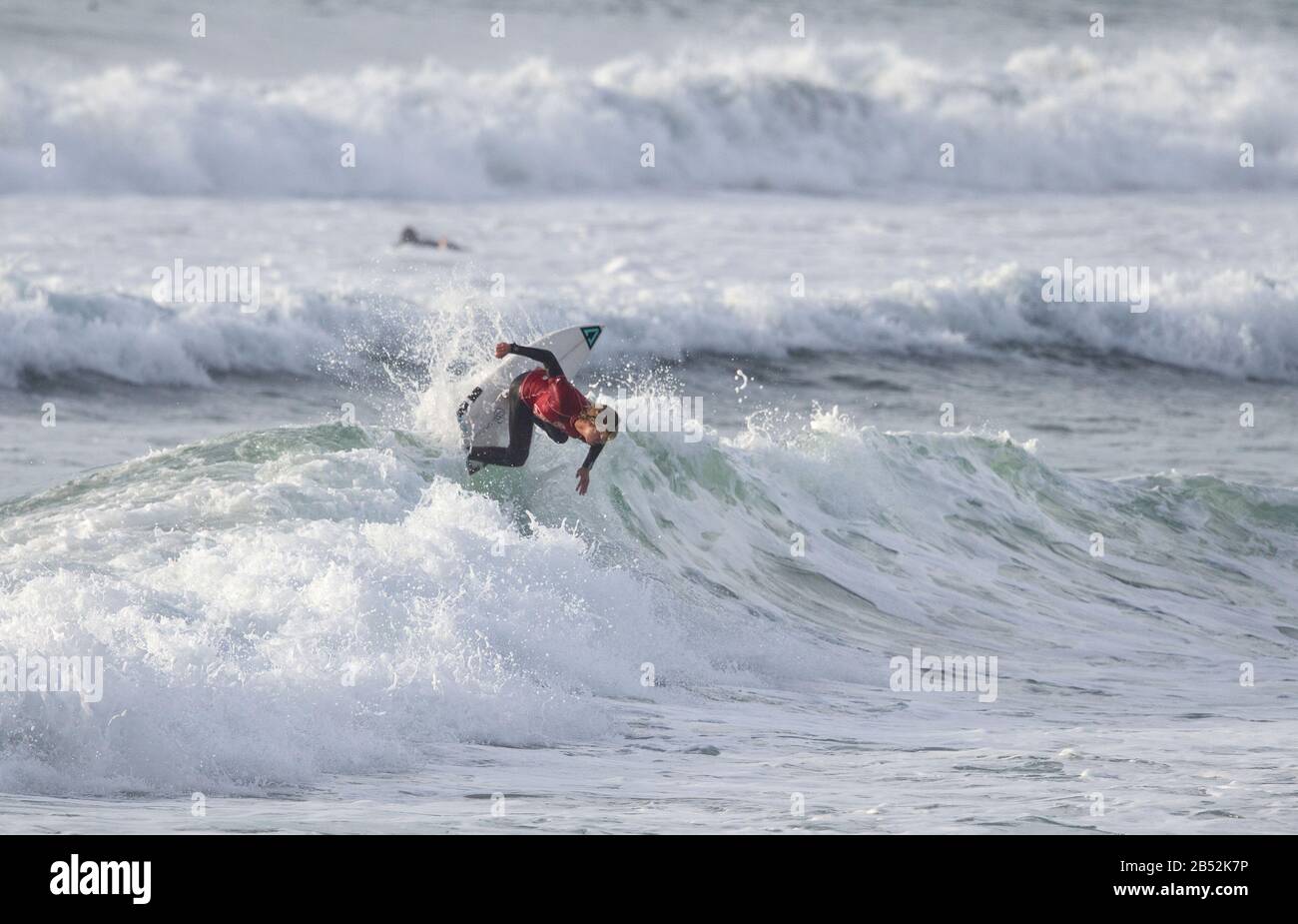 Surfer SLO Cal Open Surf Contest Morro Bay 2020 Stock Photo - Alamy