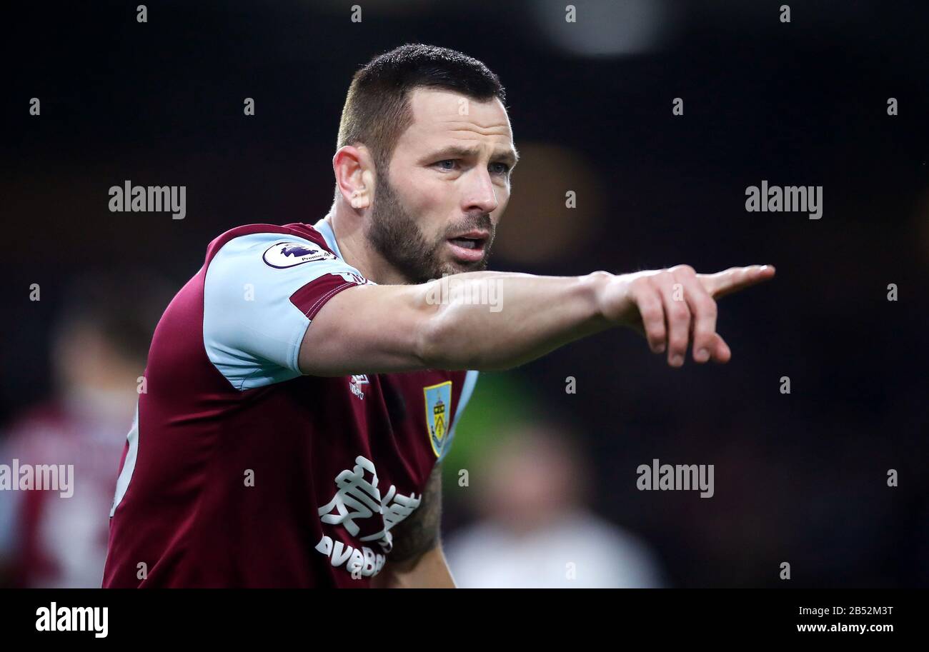 Burnley's Phil Bardsley during the Premier League match at Turf Moor ...