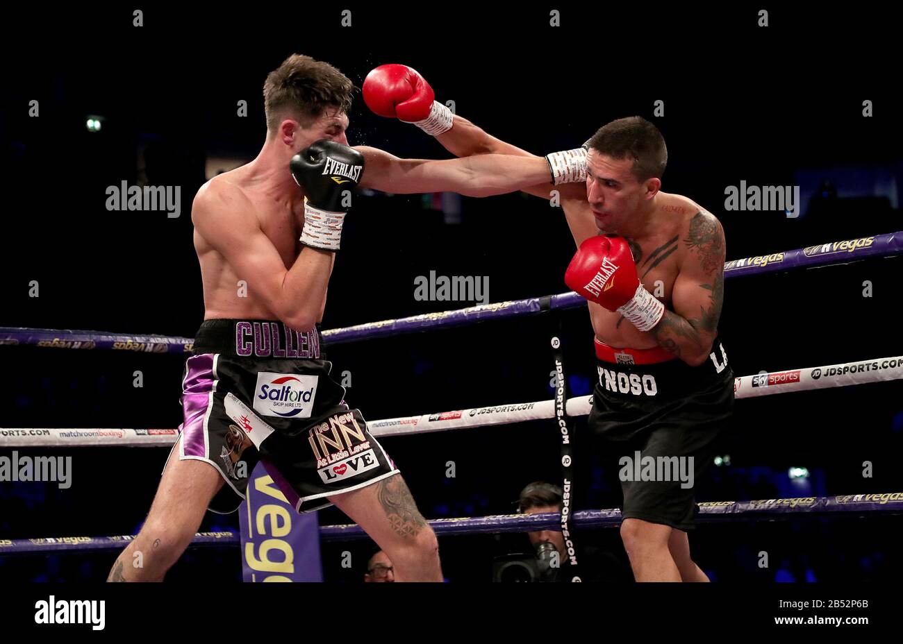 Jack Cullen in action against Tomas Andres Reynoso in their ...