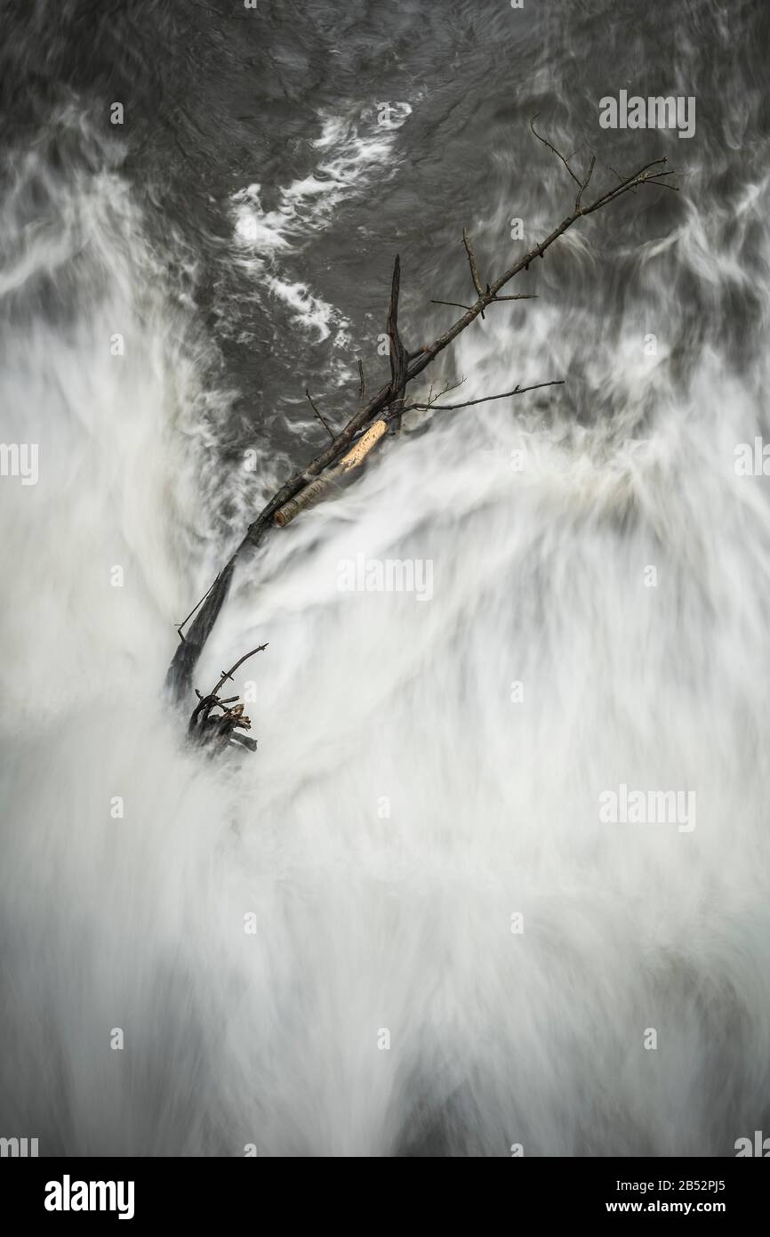Abstract view of flowing water Stock Photo - Alamy