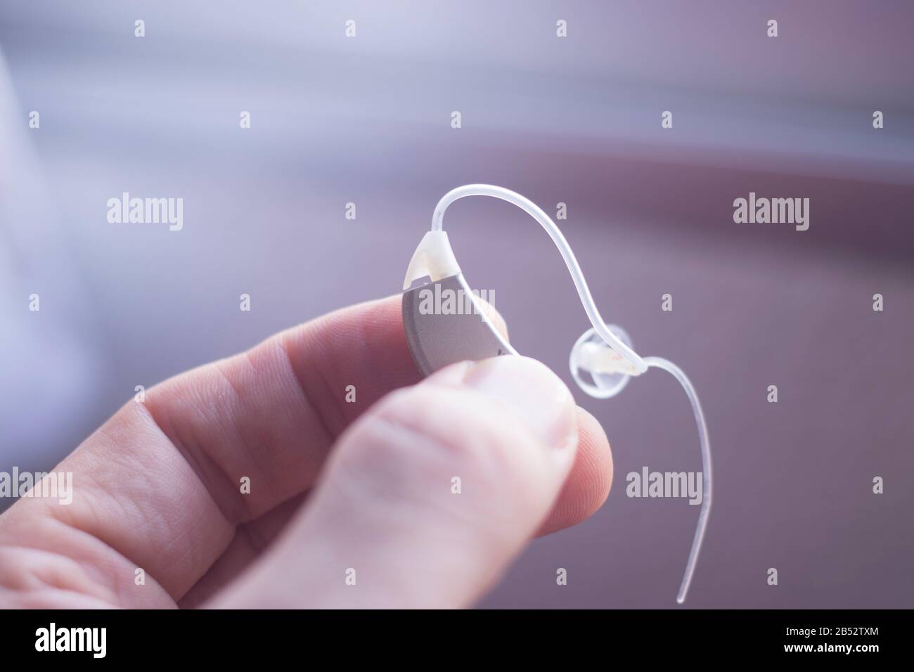 Digital modern technology for deaf people micro hearing aid Stock Photo ...