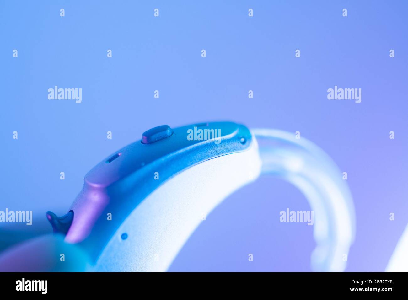 Modern digital hearing aid for deafness and deaf people Stock Photo - Alamy