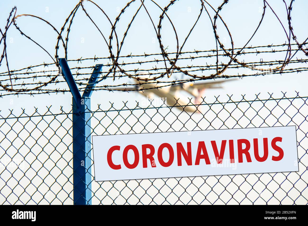 Warning about epidemic quarantine. Coronavirus disease outbreak. nCoV ...