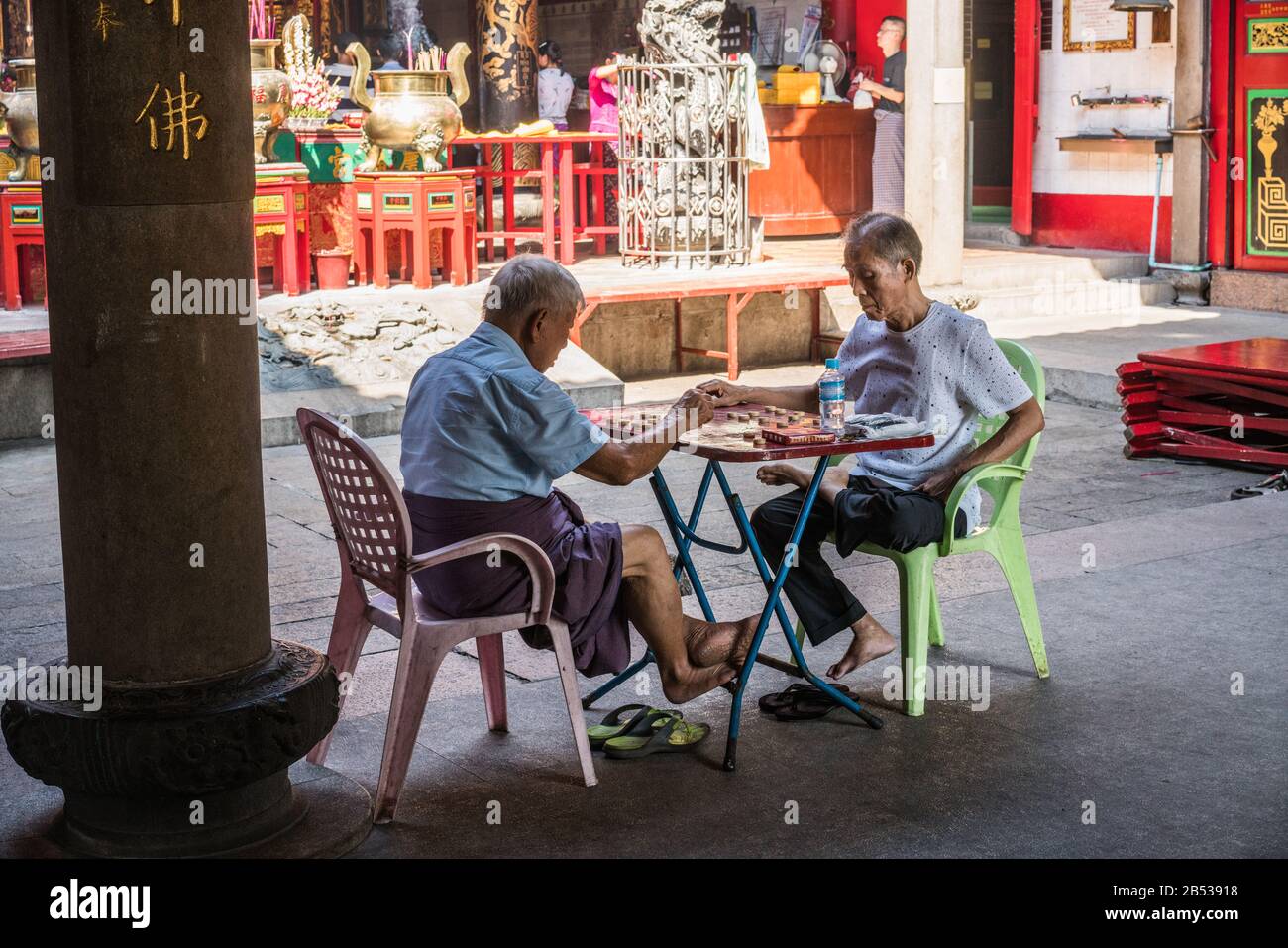 Chinatown, Yangon, Myanmar, Asia Stock Photo - Alamy