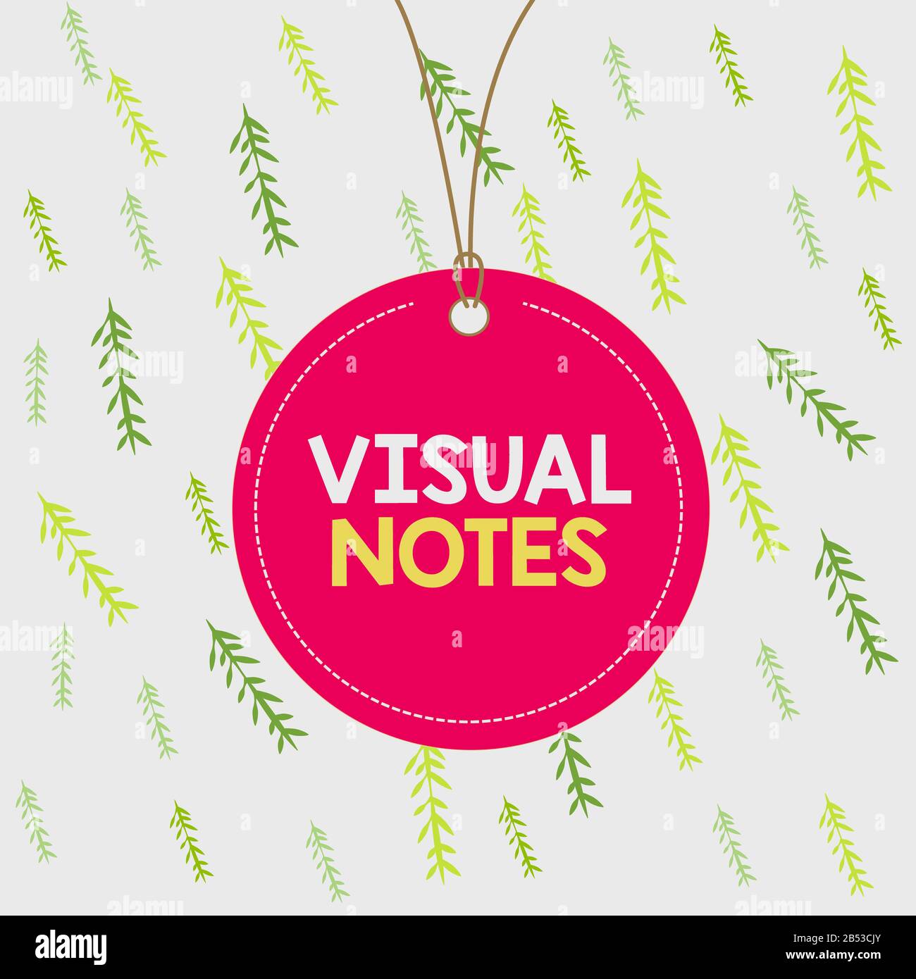 Handwriting text Visual Notes. Conceptual photo process of representing ...