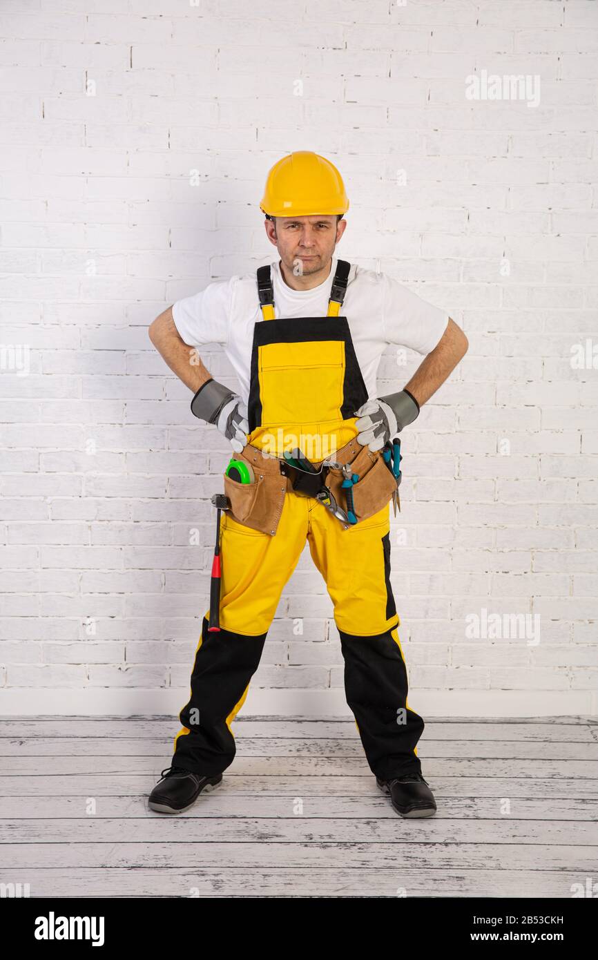 Engineer involved carpenter outfit hi-res stock photography and images ...
