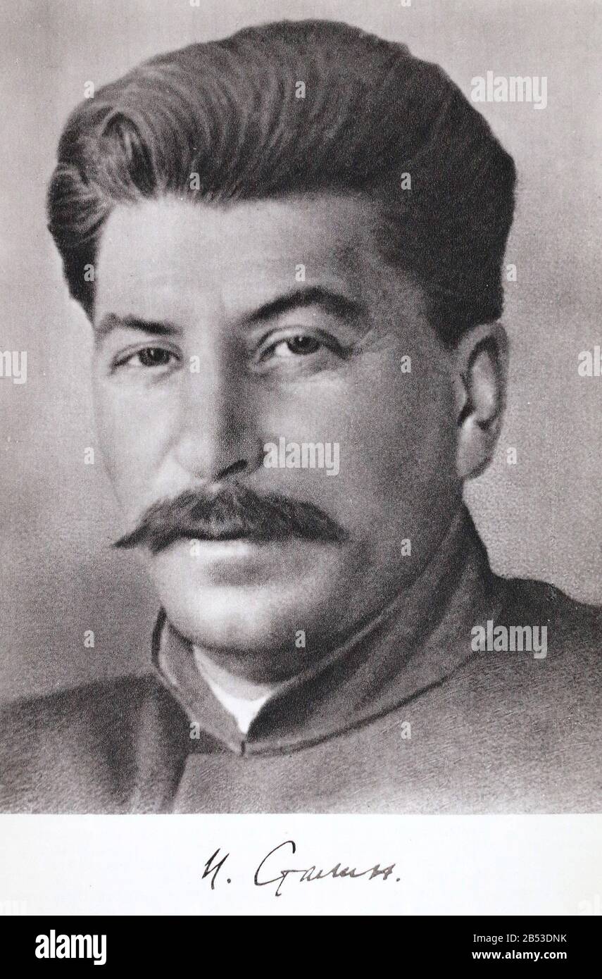 Portrait of Joseph Stalin. 1950s Stock Photo - Alamy