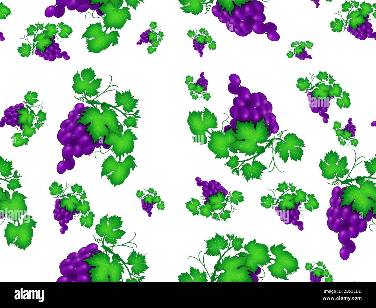 Seamless pattern with wine motif. Grape with leaves in repeat pattern ...
