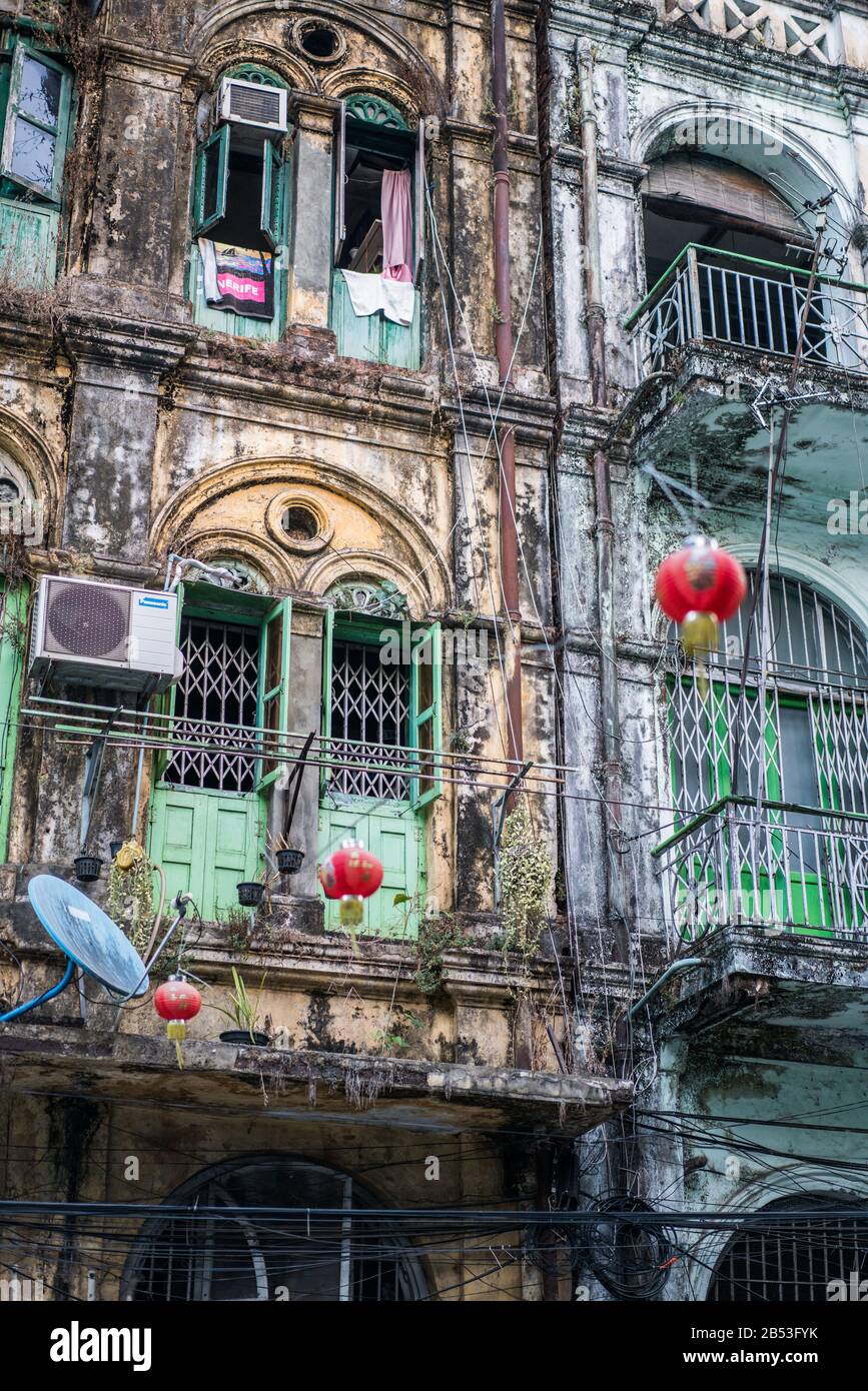 Chinatown, Yangon, Myanmar, Asia Stock Photo - Alamy