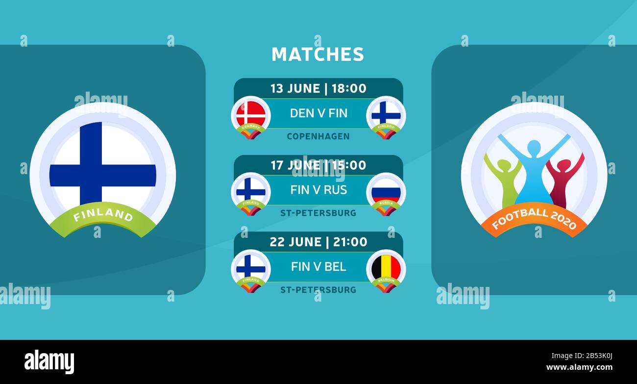 Schedule of matches of the Finland national team in the final stage at ...