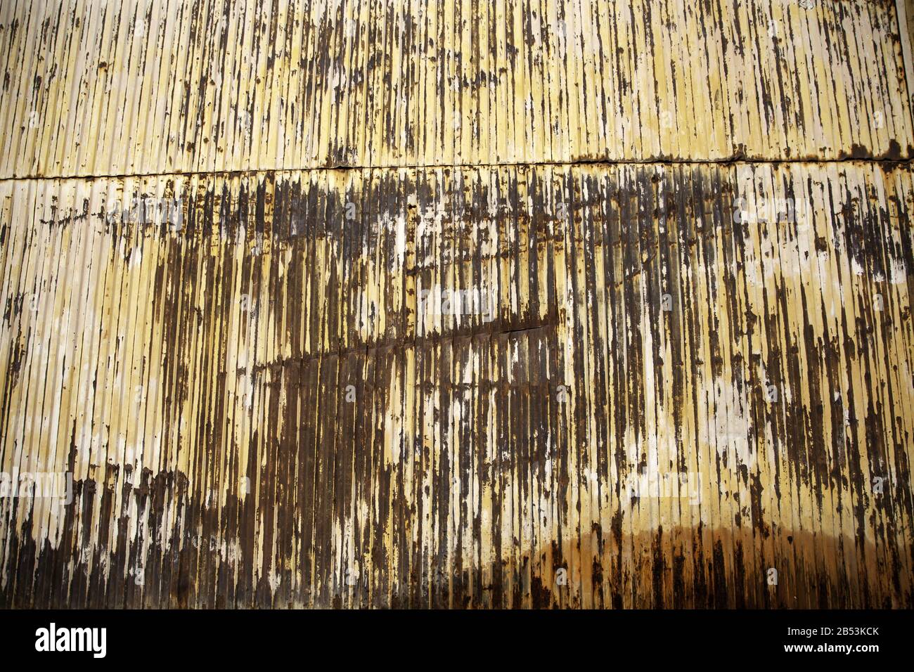 Rusty metal texture on industrial wall, construction and deterioration ...