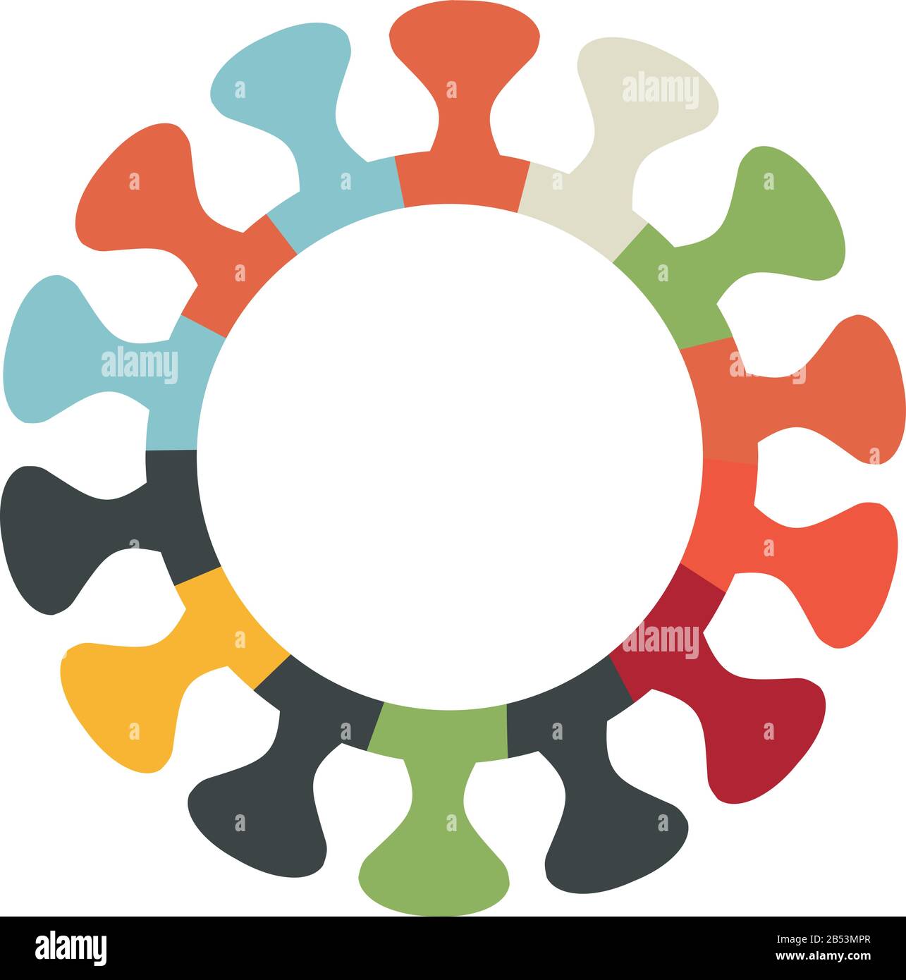 Coloured icons of infectious viruses Stock Vector Image & Art - Alamy