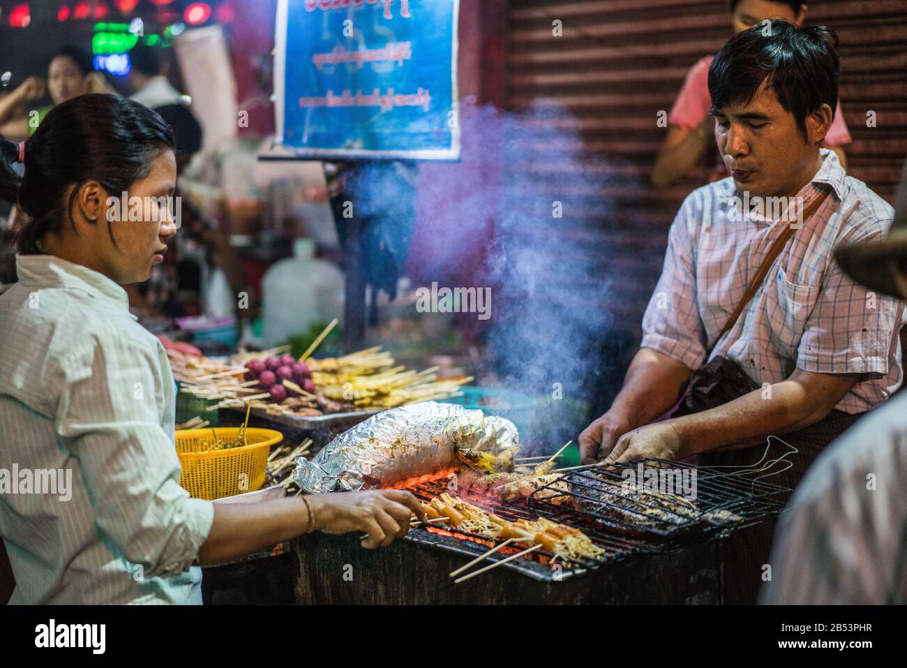 Chinatown, Yangon, Myanmar, Asia Stock Photo - Alamy