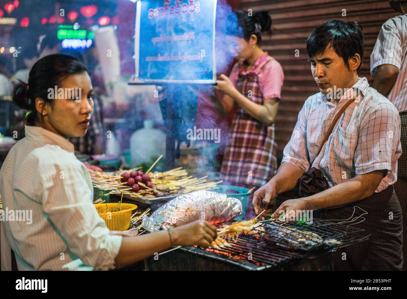Chinatown, Yangon, Myanmar, Asia Stock Photo - Alamy