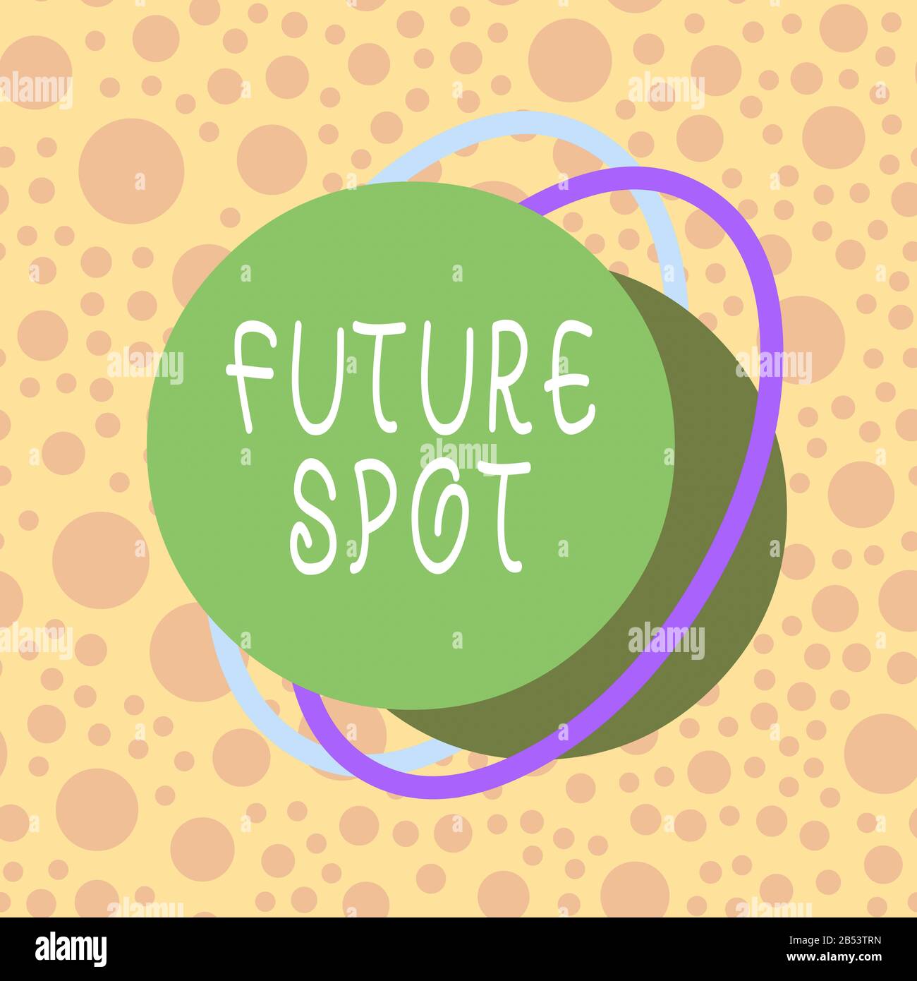 Conceptual hand writing showing Future Spot. Concept meaning refers to ...