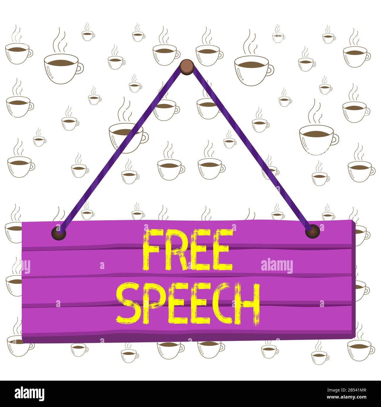 Writing note showing Free Speech. Business concept for the right of ...