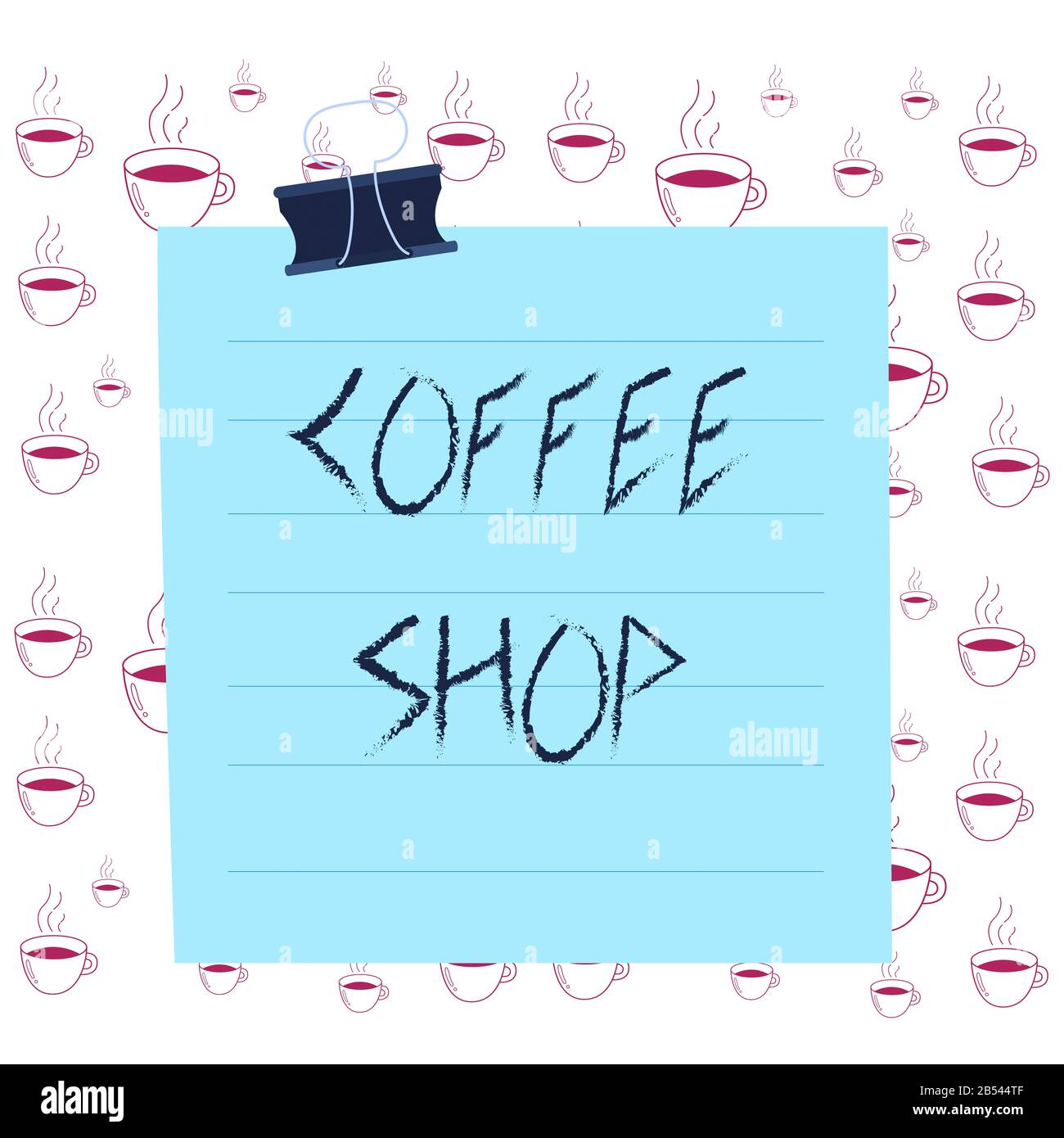 Writing note showing Coffee Shop. Business concept for small informal ...