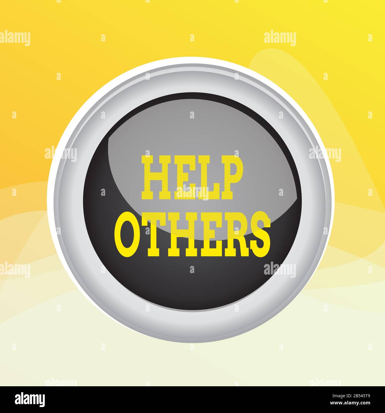 Writing note showing Help Others. Business concept for the action of ...