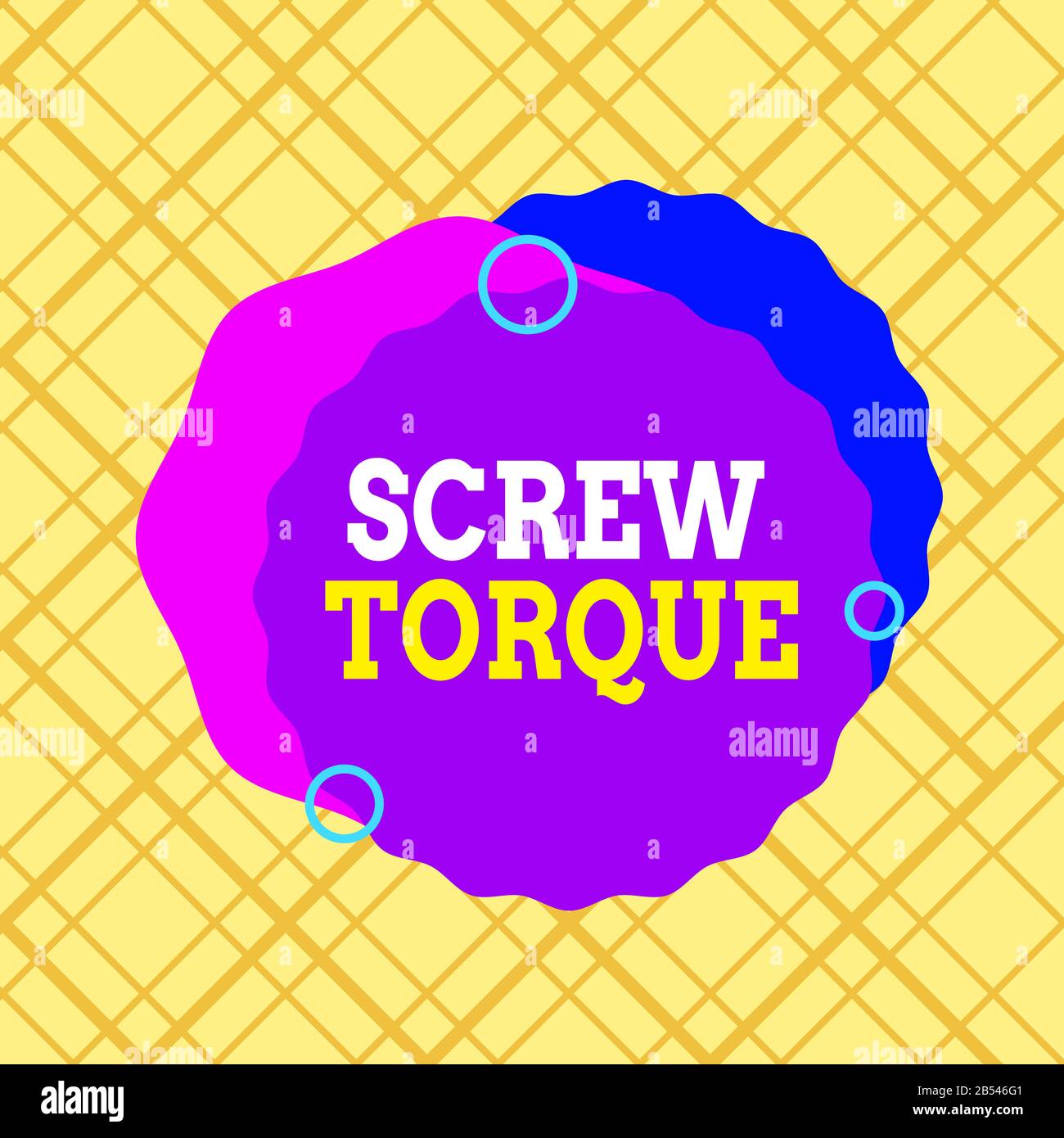 Writing note showing Screw Torque. Business concept for measure of the ...