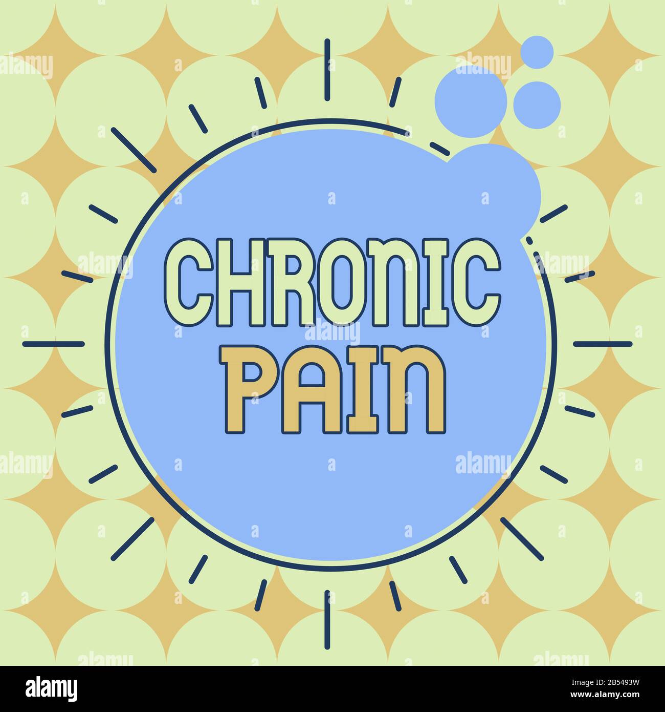 Conceptual hand writing showing Chronic Pain. Concept meaning pain that ...