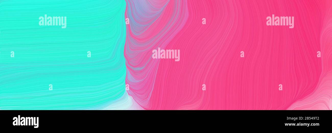 landscape orientation graphic with waves. modern curvy waves background ...