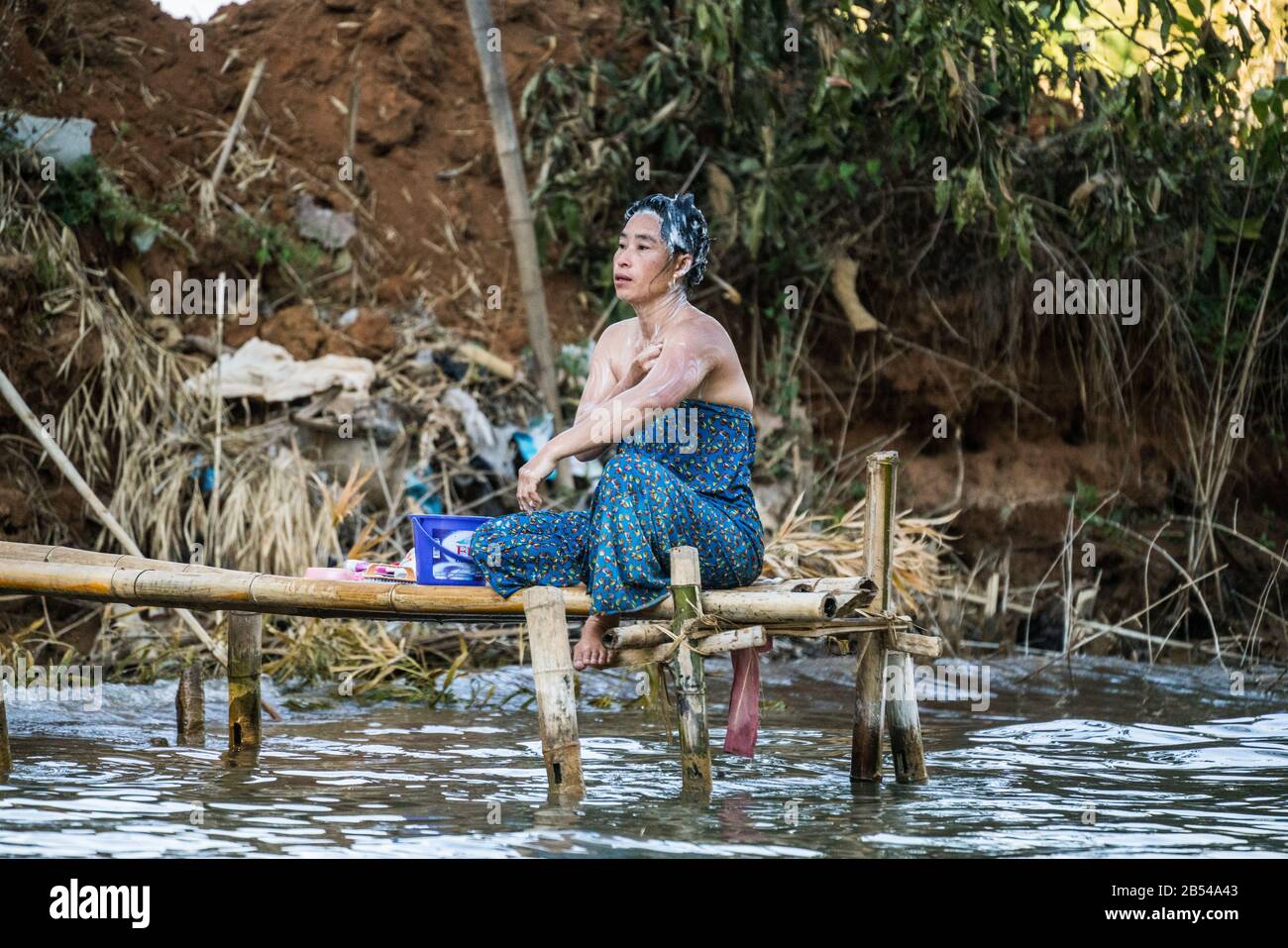 Local people, Inle lake, Myanmar, Asia Stock Photo - Alamy