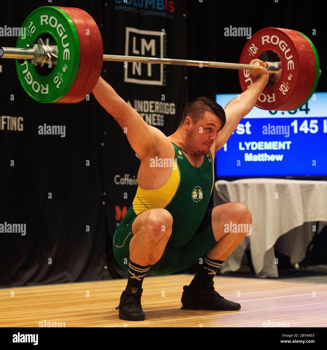 Columbus, Ohio, USA. 7th Mar, 2020. Matthew Lyndament (AUS) lifts 145 ... Columbus, Ohio, USA. 7th Mar, 2020. Matthew Lyndament (AUS) lifts 145 ...