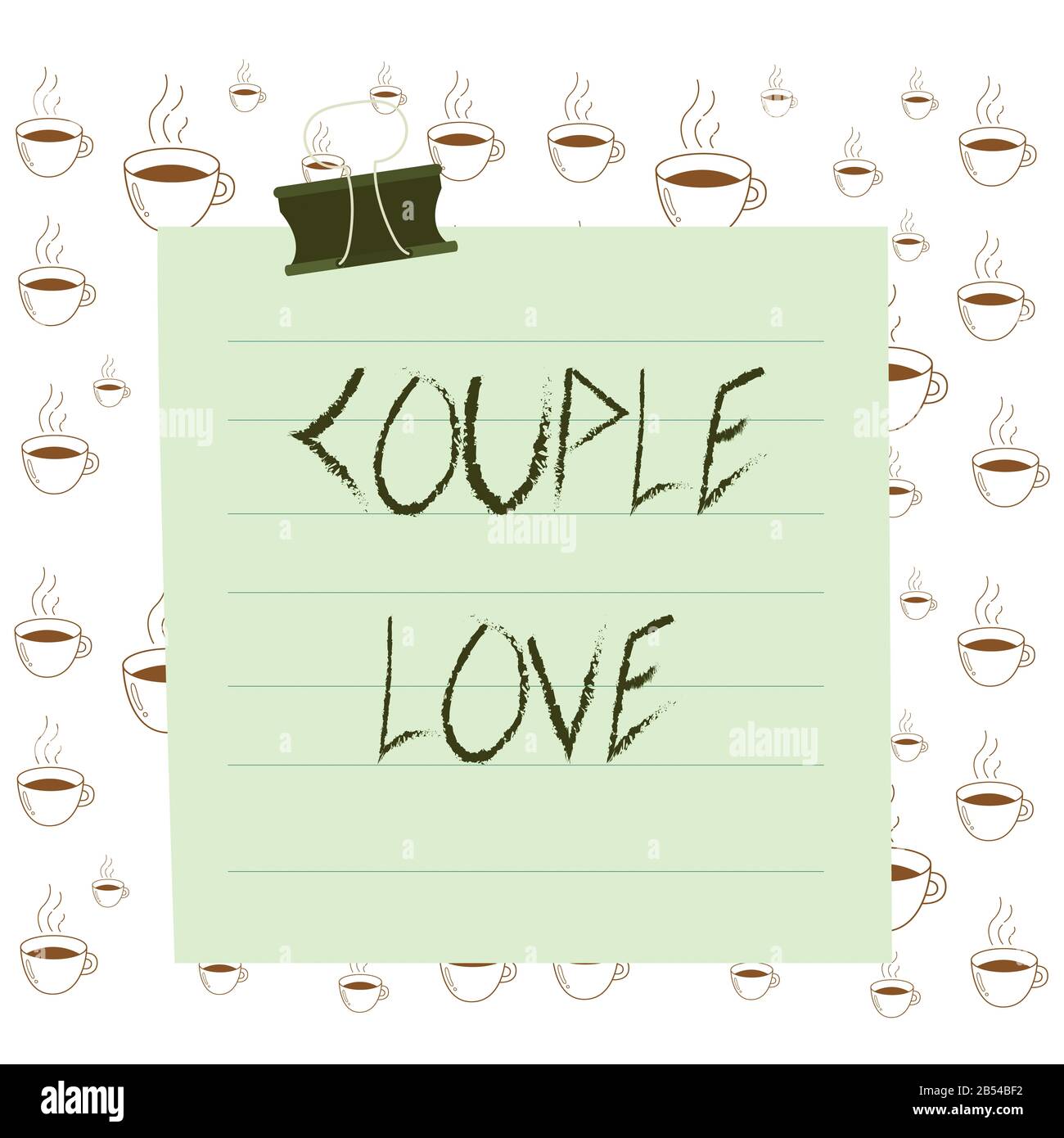 Writing note showing Couple Love. Business concept for two showing who ...