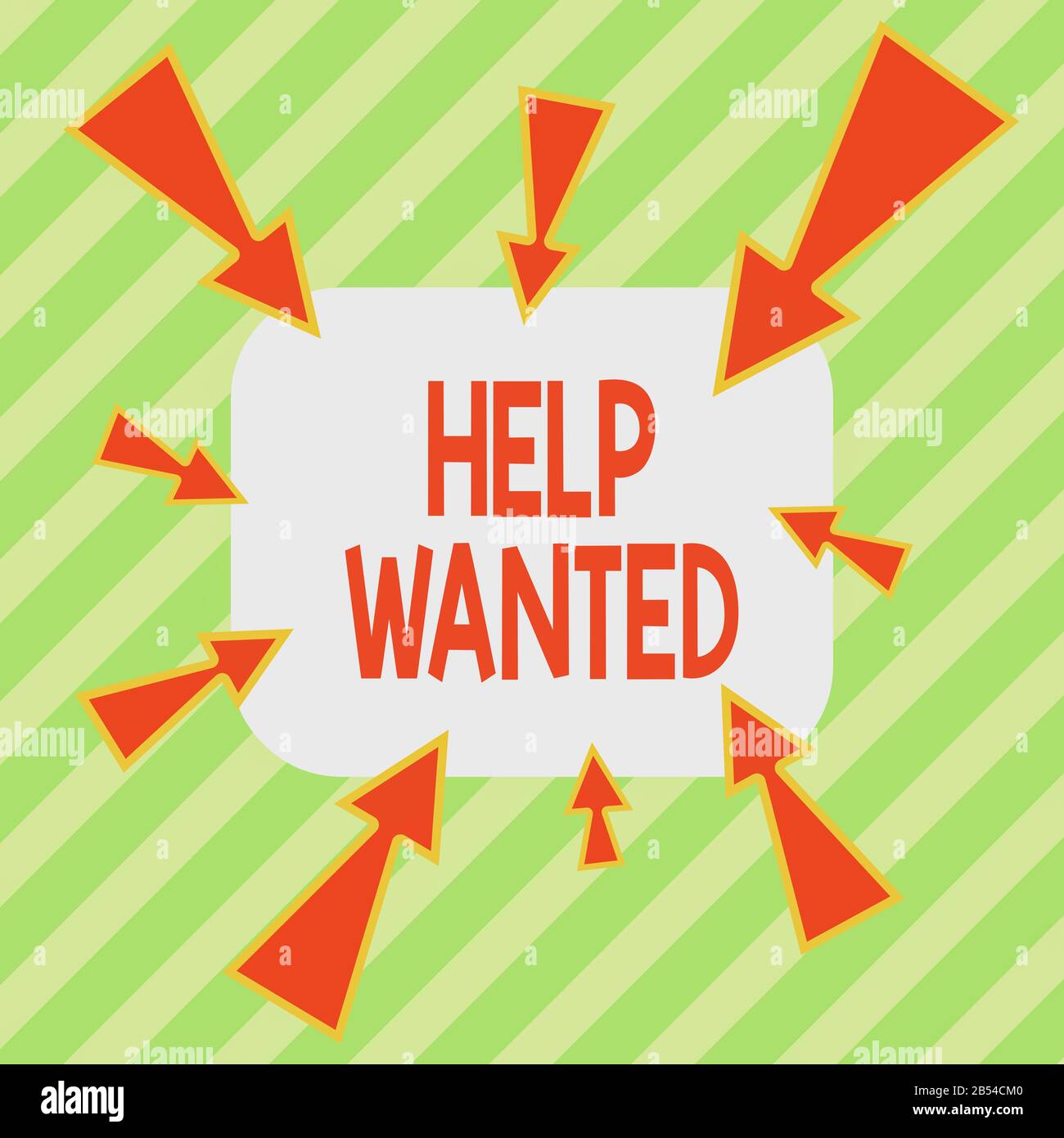 Writing note showing Help Wanted. Business concept for An ad in the ...