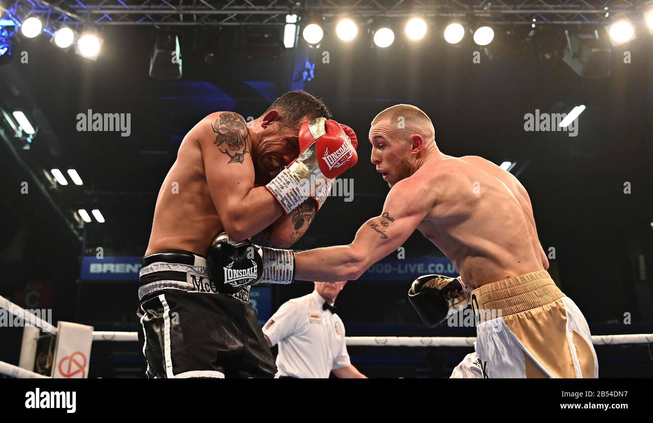 Brentwood, United Kingdom. 07th Mar, 2020. Bout 2. Super-welterweight ...