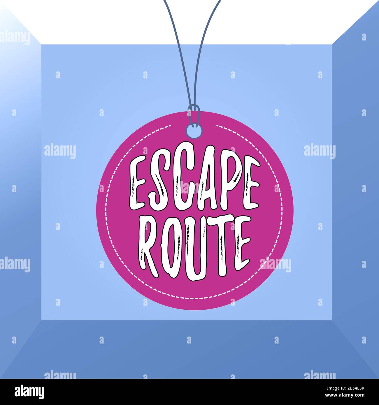 Conceptual hand writing showing Escape Route. Concept meaning a route ...