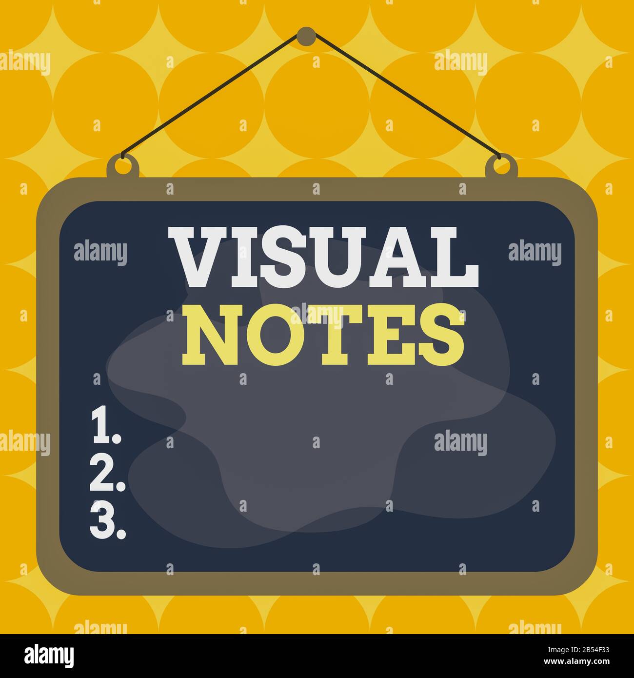 Writing note showing Visual Notes. Business concept for process of ...