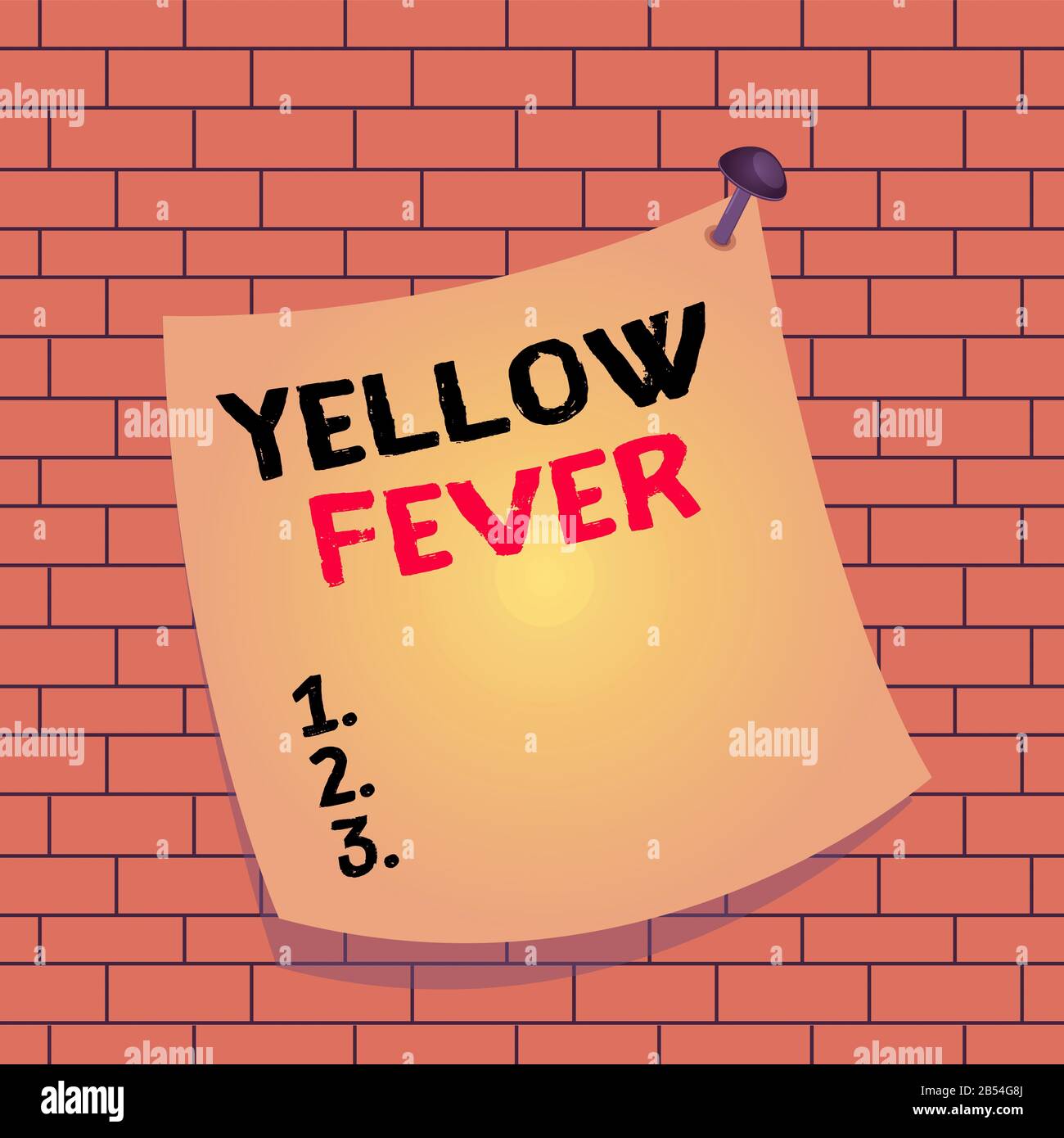 Text sign showing Yellow Fever. Business photo text tropical virus ...