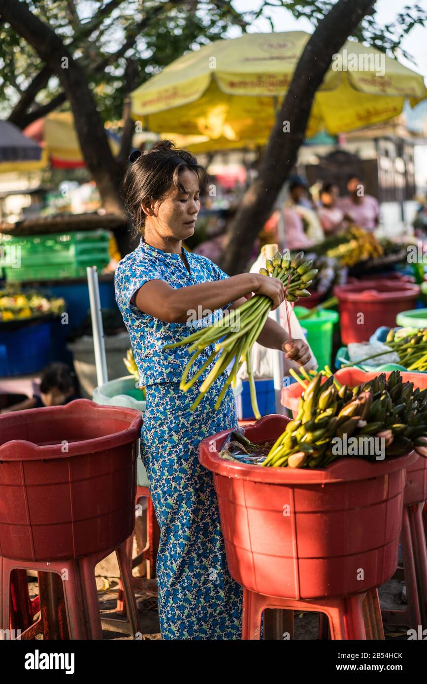 Streeet scene, Mandalay, Myanmar, Asia Stock Photo - Alamy