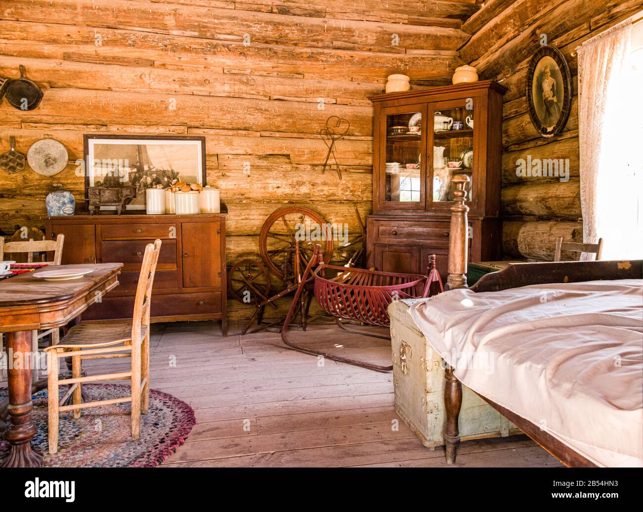 Pioneer Living History Museum: Victorian House Interior Stock Photo - Alamy