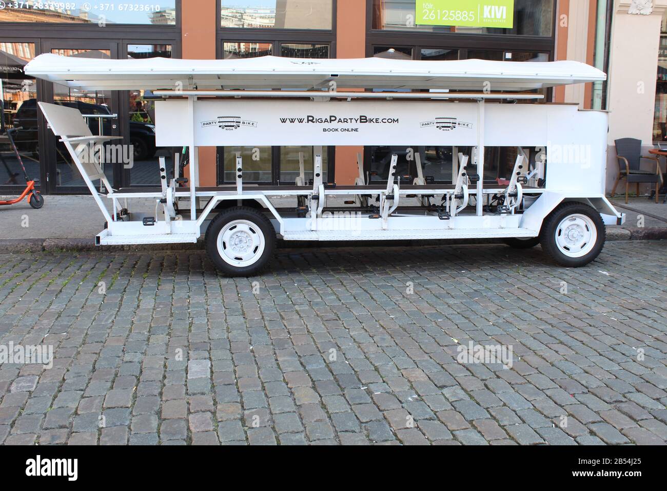 Mini bus for drink beer Stock Photo - Alamy