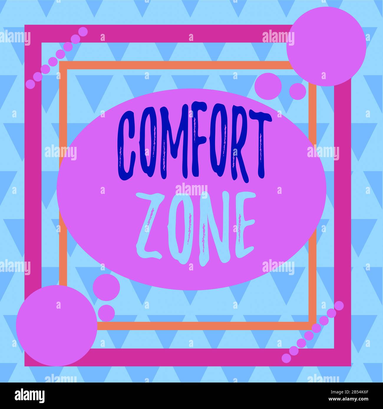 Conceptual hand writing showing Comfort Zone. Concept meaning place or ...